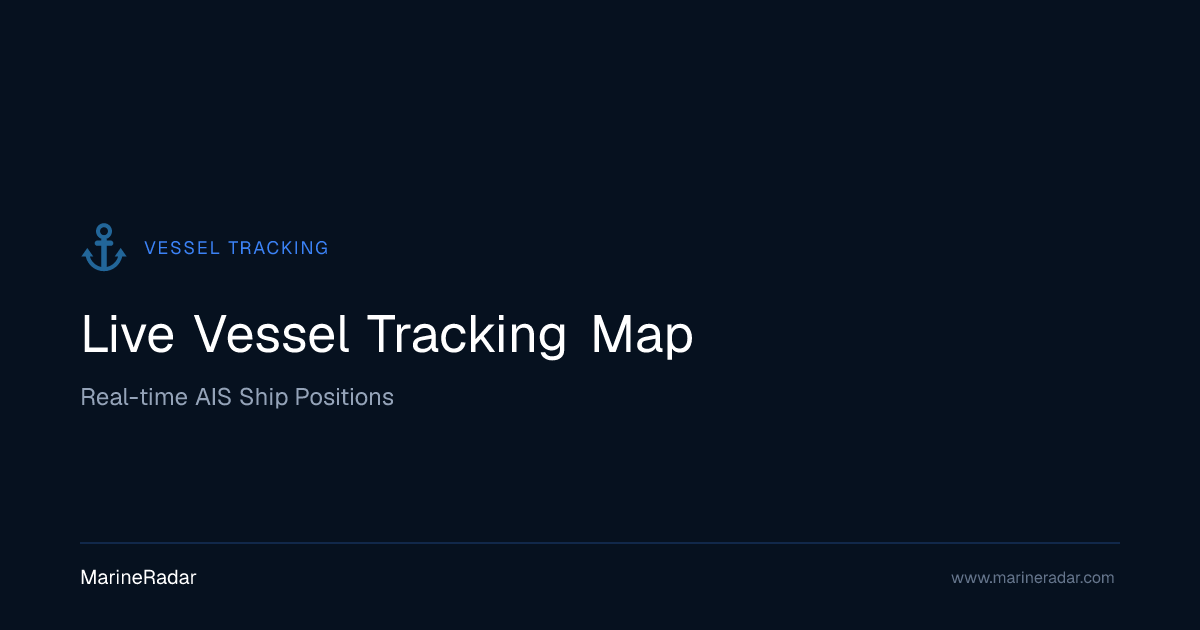 Live Vessel Tracking Map | MarineRadar