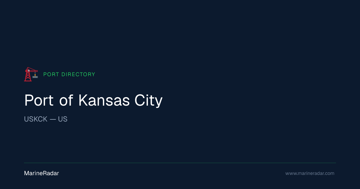 Port of Kansas City (USKCK) — Vessels & Details | MarineRadar